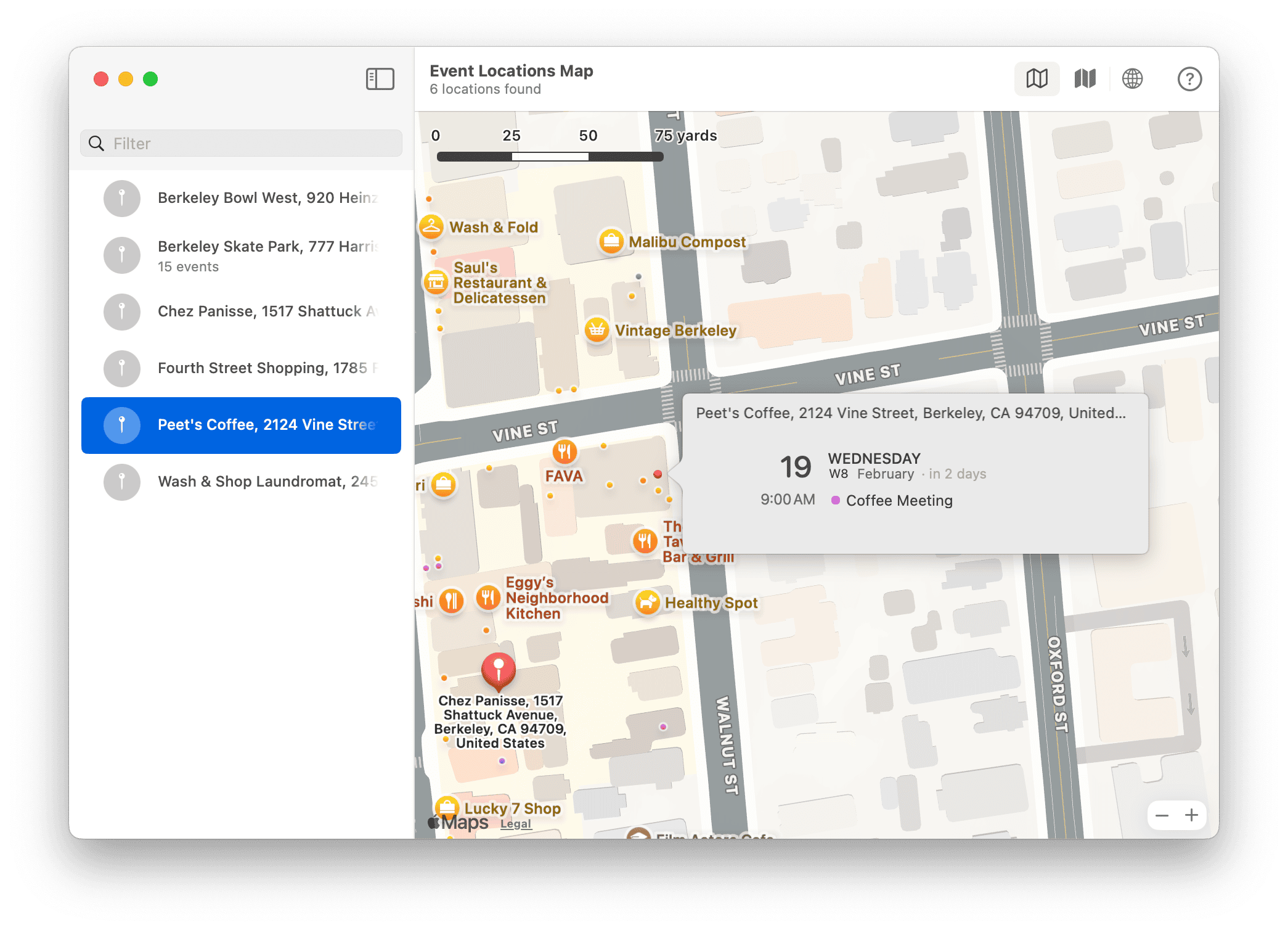 Mapping Event Locations | Busy Apps by Beehive