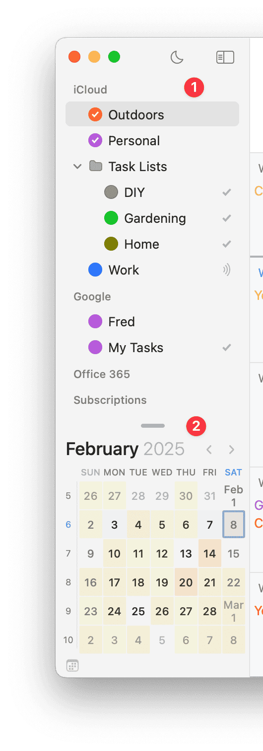 The BusyCal Window | BusyCal & BusyContacts