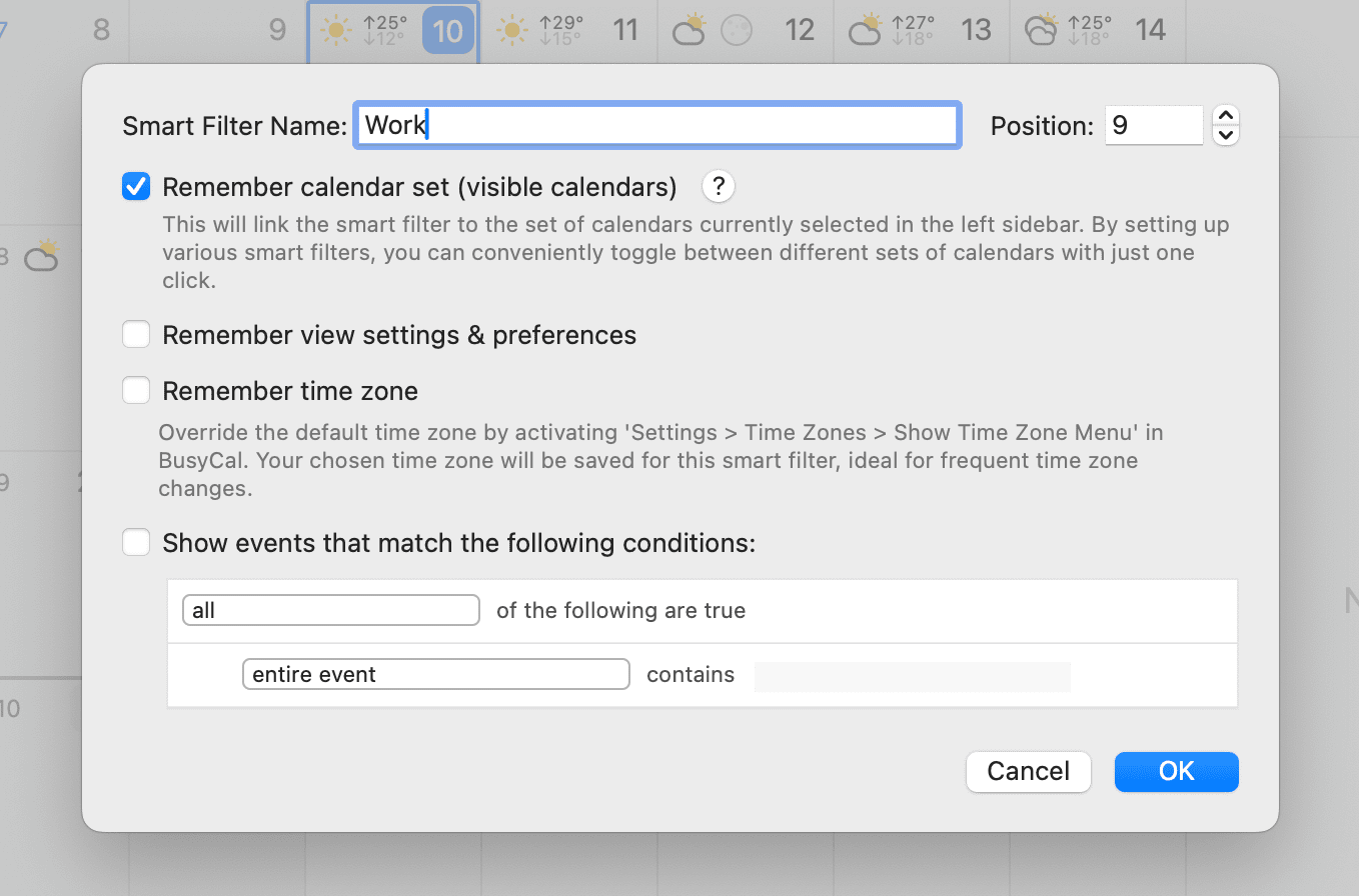Smart Filters | Busy Apps by Beehive