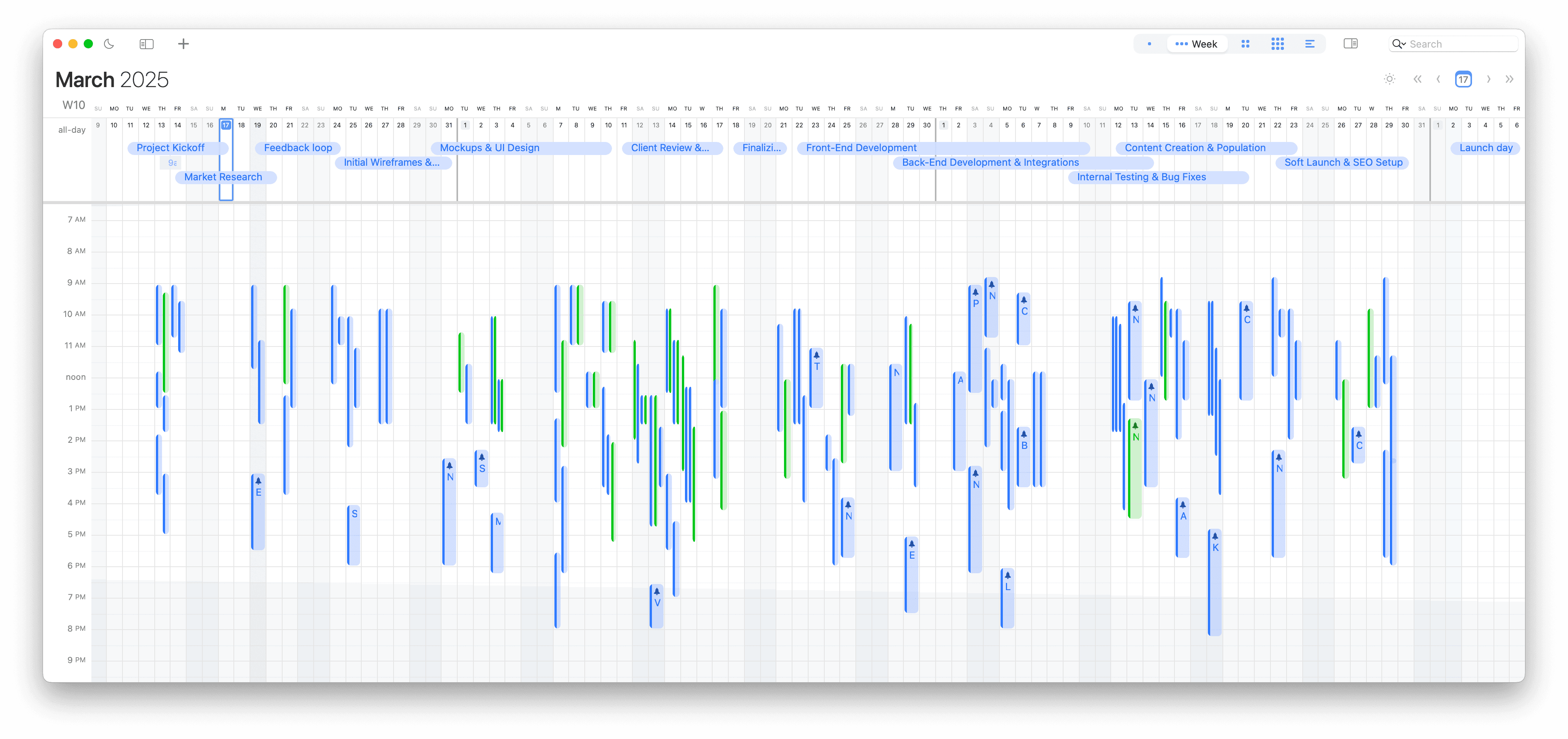 Week View | Busy Apps by Beehive