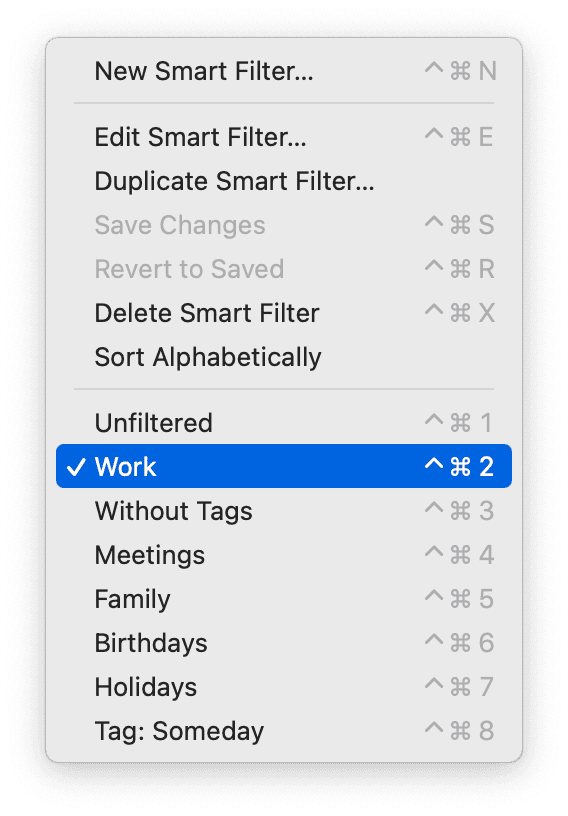 Smart Filters | BusyCal & BusyContacts