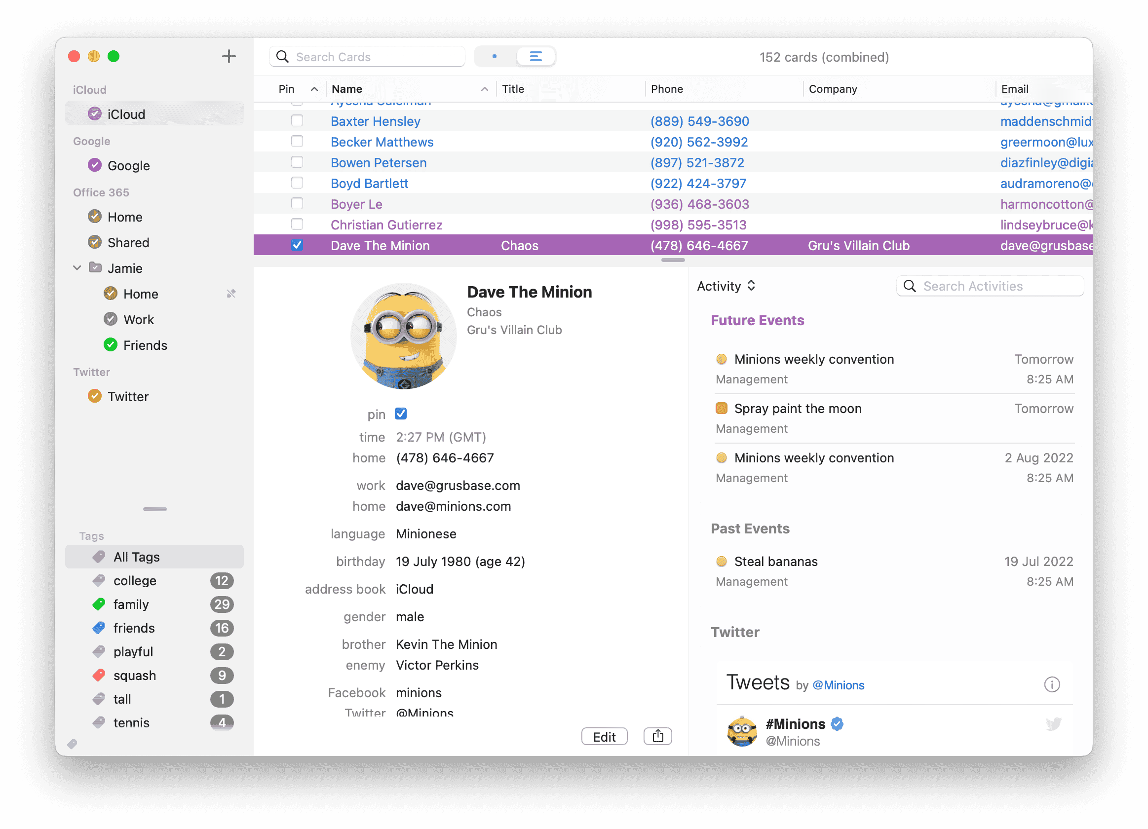 BusyContacts - Professional Contact Manager for Mac | Busy Apps by Beehive